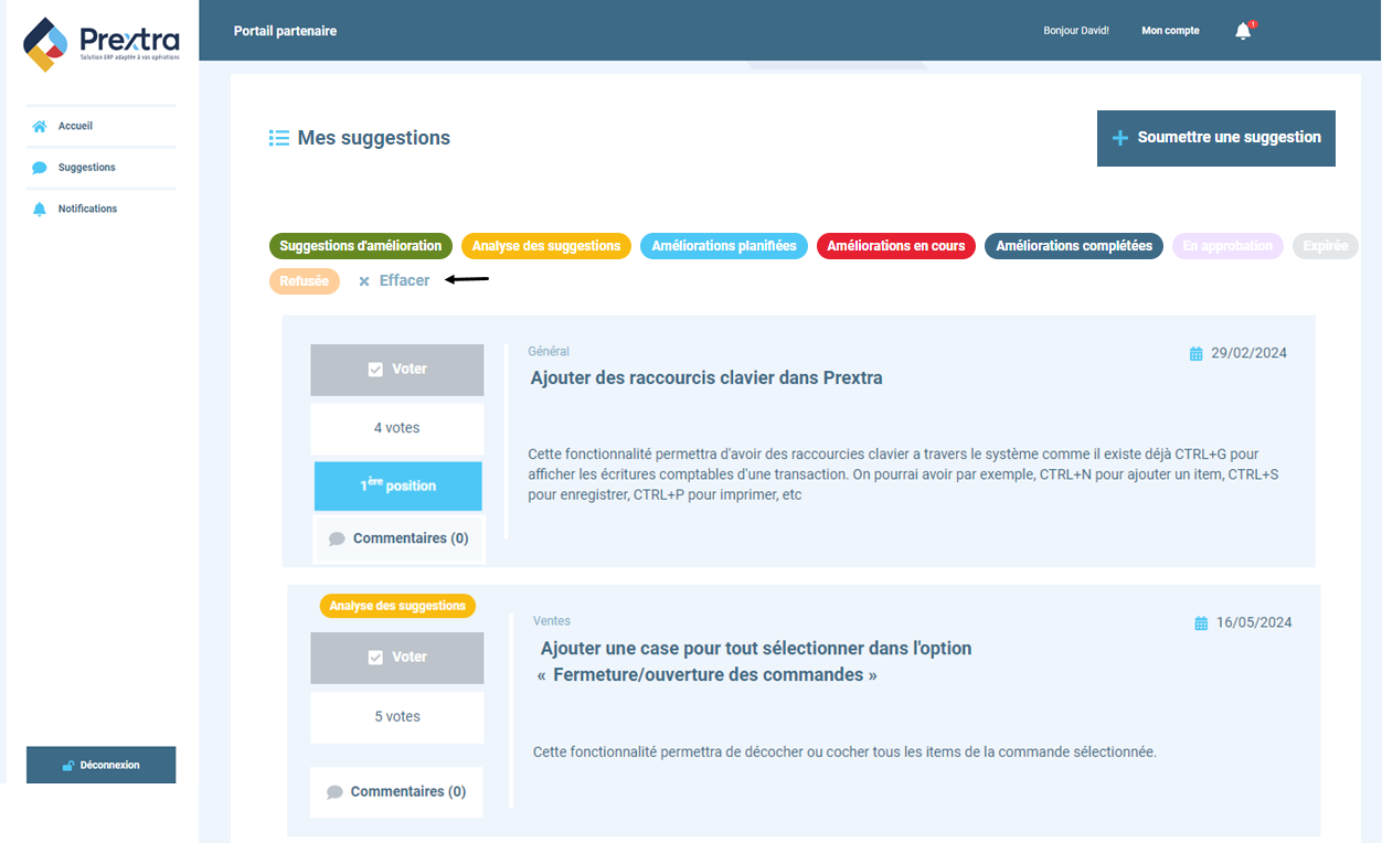 Portail partenaire - Prextra